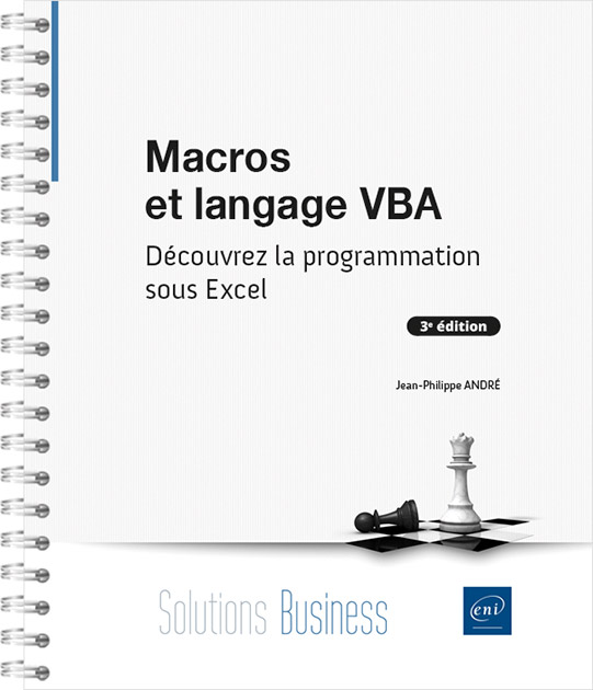 Support de cours Macros et langage VBA - Découvrez la programmation sous Excel (3e édition)