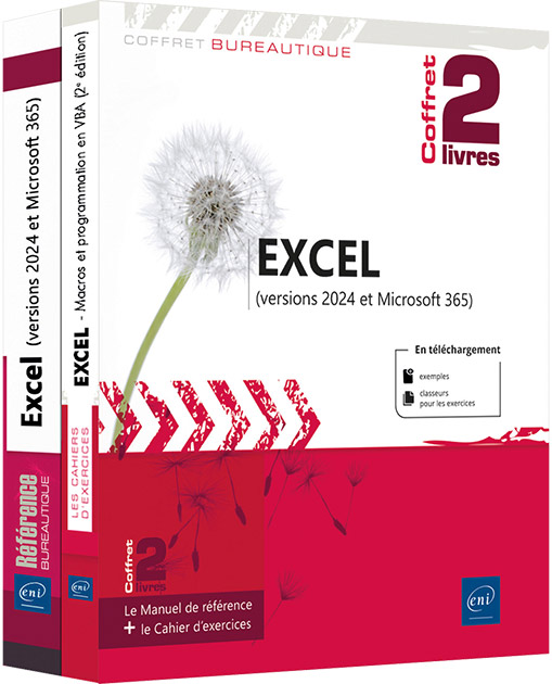 Coffret livres Excel (versions 2024 et Microsoft 365) - Coffret de 2 livres : Le Manuel de ...